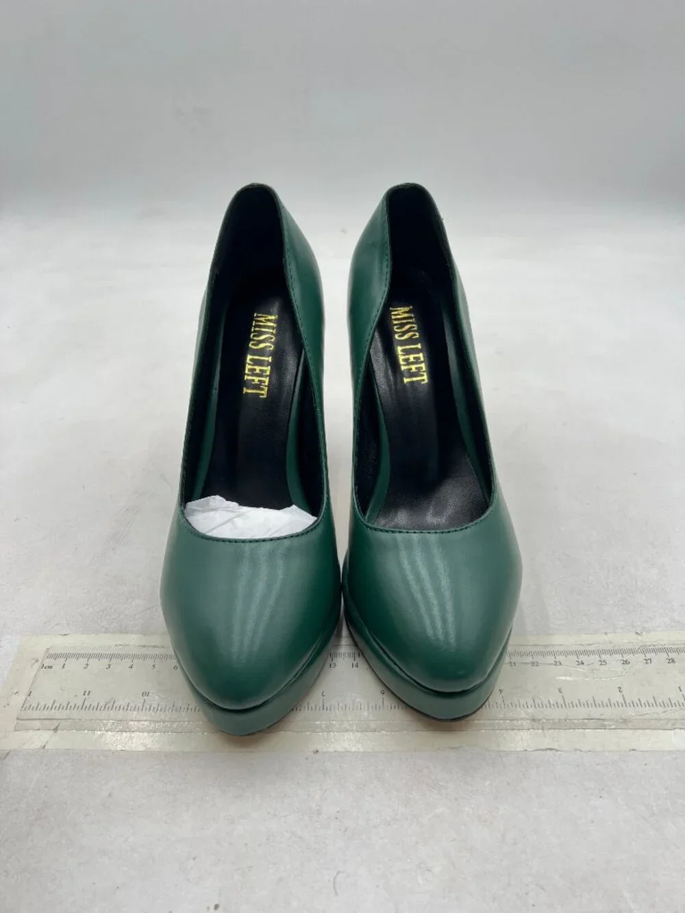 Miss Left | Shoes | Miss Left Green Platform Almond Toe Pumps Slip On ...